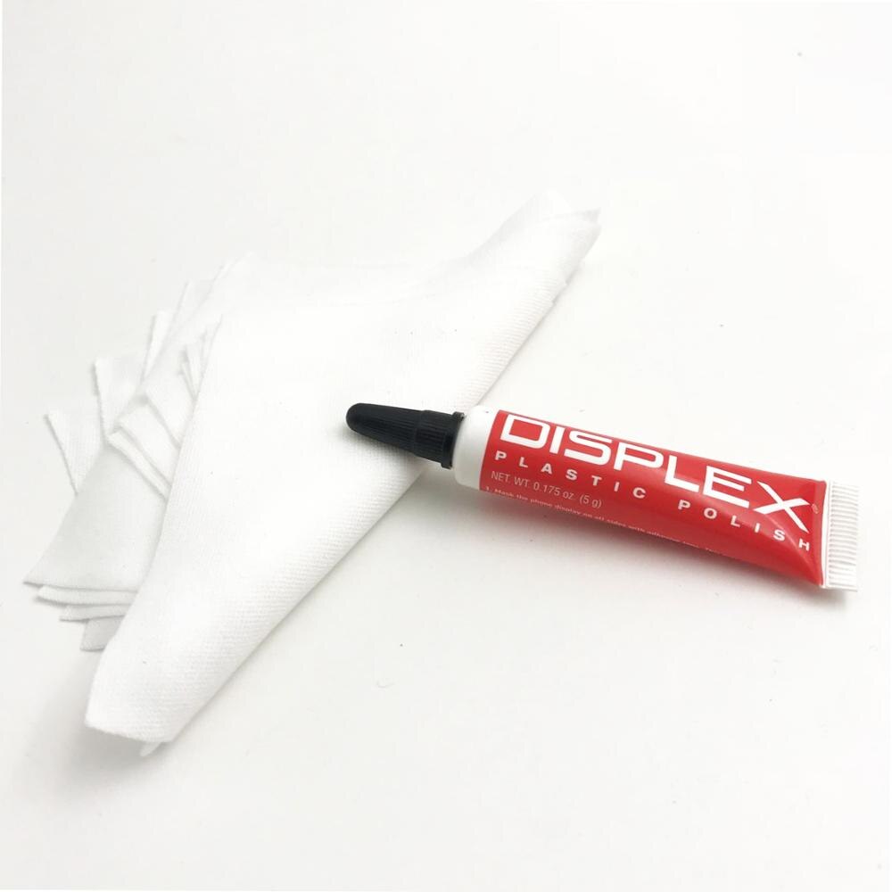 Displex Display Polírozó Krém 5G Scratch Repair Beillesztés, 5 Db Tiszta Törölje A Mobil Telefon ...