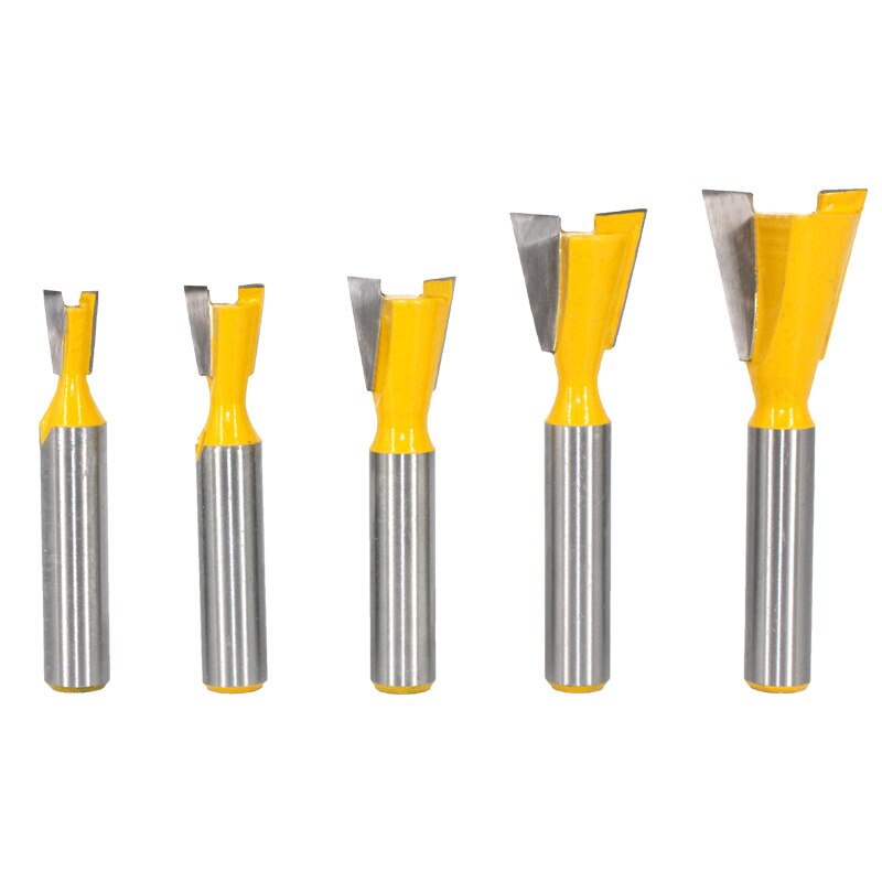 La Vie 5Pcs 8Mm Shank Dovetail Között Router Bits Set 14 Fokos ...