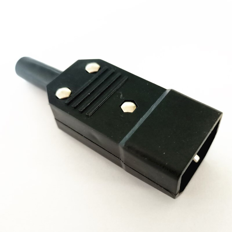 1Db 10A 250V Fekete Iec C14 Férfi Dugó Rewirable Power Connector 3 Pin ...