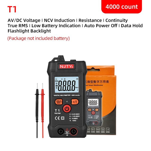 Njty T1 Pocket Intelligens Mini Multiméter Digitális Automotive Tester ...