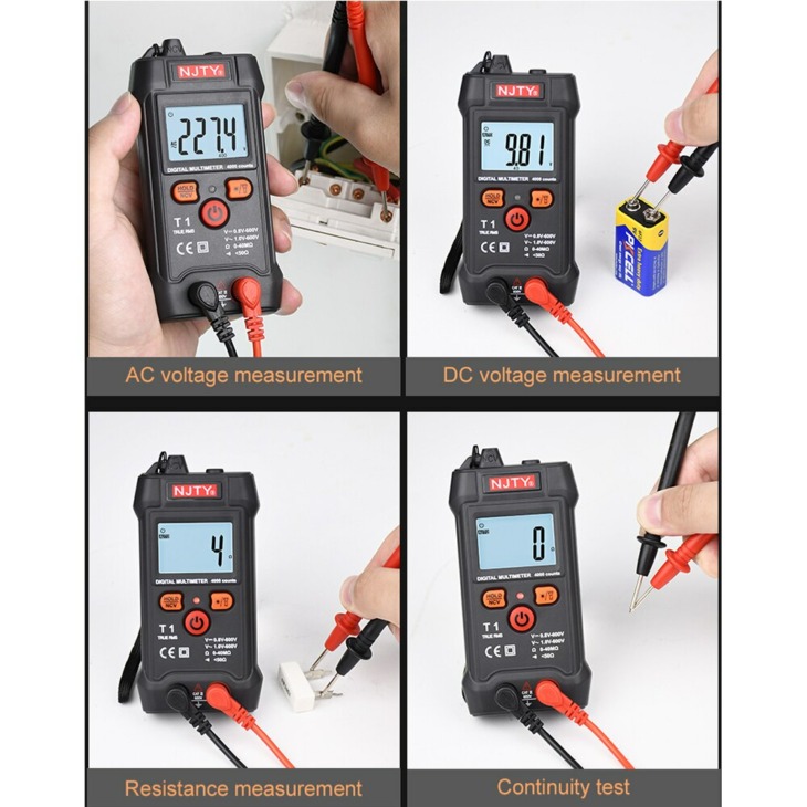 Njty T1 Pocket Intelligens Mini Multiméter Digitális Automotive Tester ...