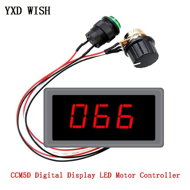 Dc 6V 12V 24V 5A Állítható Pwm Dc Motor Speed Controller Ccm5D Digital Display Szabályozó Led ...