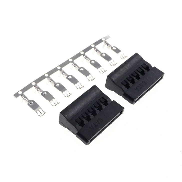 10 Tétel Sata Soros Port Power Connector Ház Dugó Rövid Típusú Krimpelő ...
