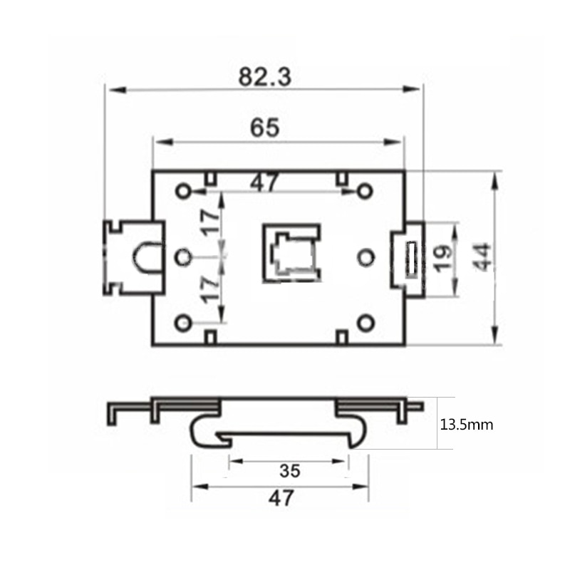 35Mm Din Sínre Rögzített Csat Szilárdtest Relé Ssr Clip Szorító Fotek ...