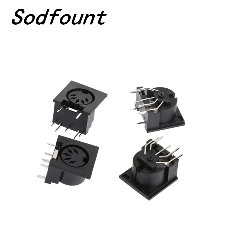 Pcb Panel Mount Női Csatlakozó Din5 Din 5-Pin-Kód Ds-5-01 Midi – FIXO.hu