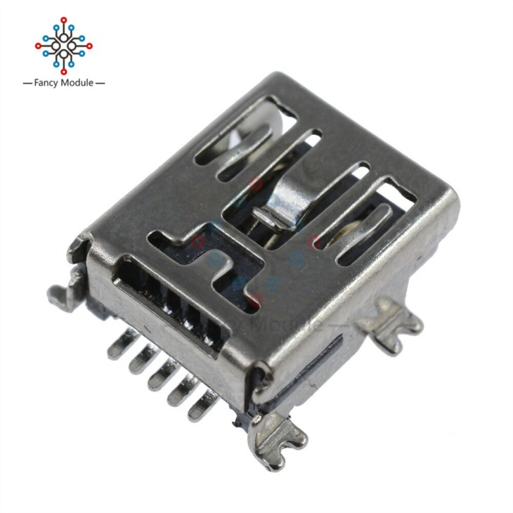 100Db Mini Usb Smd 5 Pin Női Mini B Socktor Csatlakozó Dugó – FIXO.hu