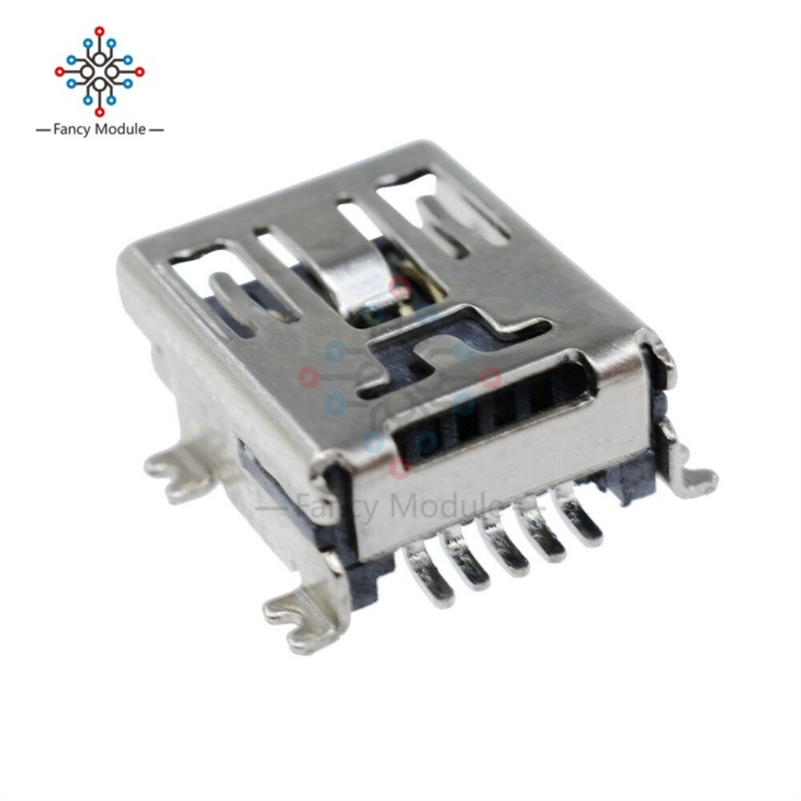 100Db Mini Usb Smd 5 Pin Női Mini B Socktor Csatlakozó Dugó – FIXO.hu