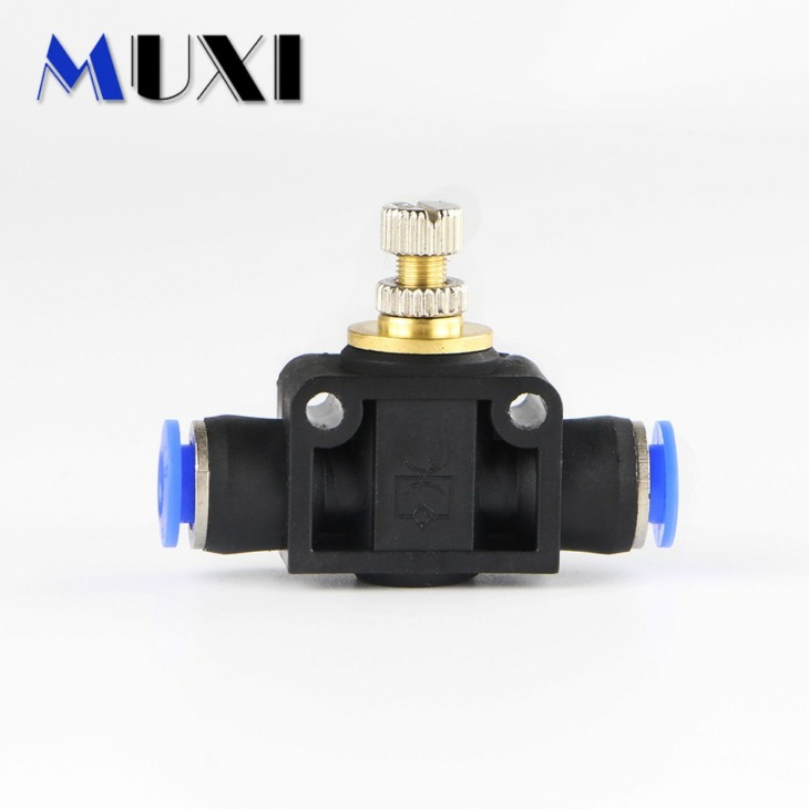 1Pc Pneumatikus Csőcserélékes Fojtószelep Sa4 Sa6 Sa8 Sa10 Sa12 ...