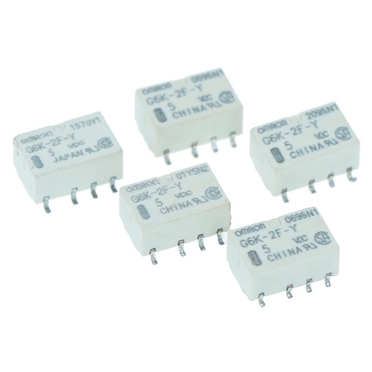 5Db Smd G6K-2F-Y Jel Relé 8Pin Az Omron Relay Dc 5V 10 * 6.5 * 5Mm ...