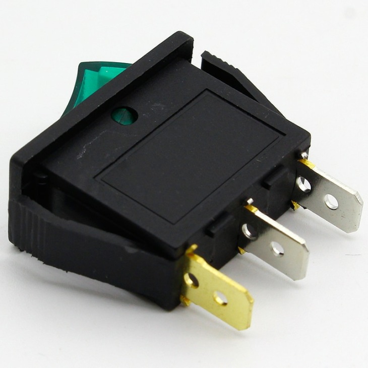 5Db / Csomó Zöld Led Egysarkú 3Pin On / Off G124 Boat Billenkapcsoló ...