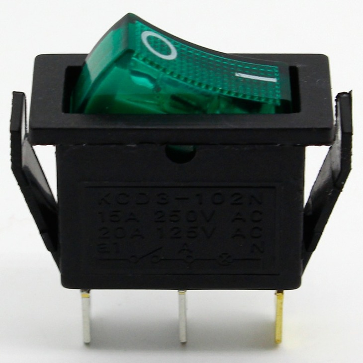 5Db / Csomó Zöld Led Egysarkú 3Pin On / Off G124 Boat Billenkapcsoló ...