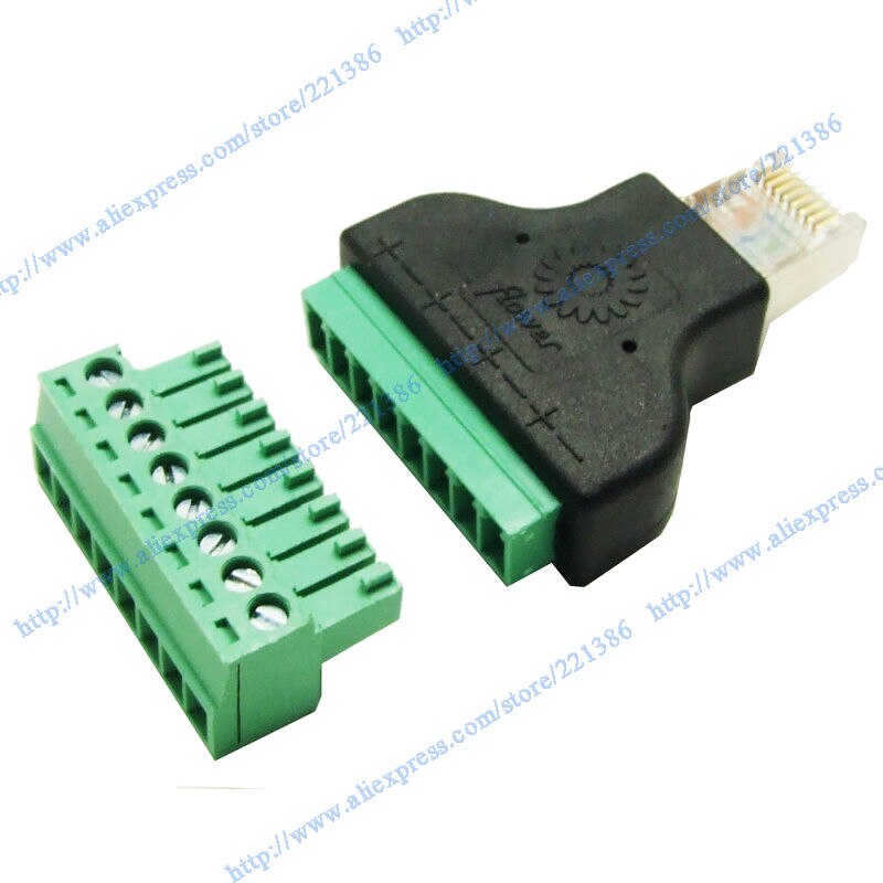 Rj45 Csatlakozó Rj45, Hogy Csavaros Csatlakozó Adapter Rj45 Férfi-8 Pin ...