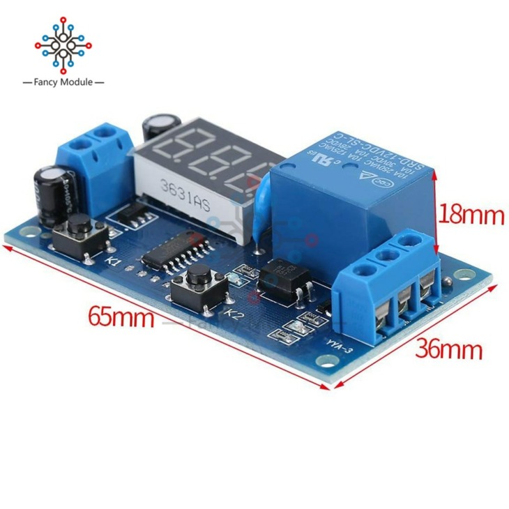 Dc 12v Végtelen Ciklus Késleltetési Időzítés Timer Digital Relé Modul On Off Kapcsoló Hurok 5133