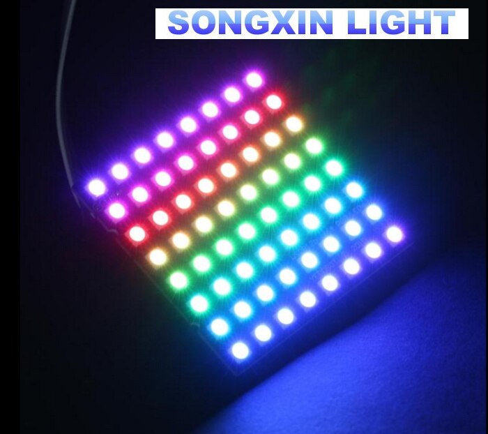 Led Rgb WS2812 LED 5050 RGB 8x8 LED Matrix For Arduino Brand WS2812B 8* ...