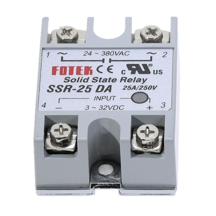 1Db Ssr-25Da 25A Solid State Relay Modul 3-32V Dc Bemenet 24-380Vac – FIXO.hu