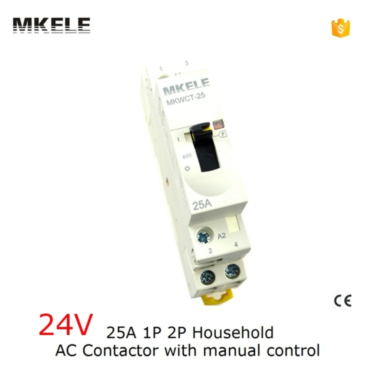 2P 2No Din Sín Háztartási Háztartási Contactor 24V 25A Kézi Vezérléssel Kontaktor – FIXO.hu