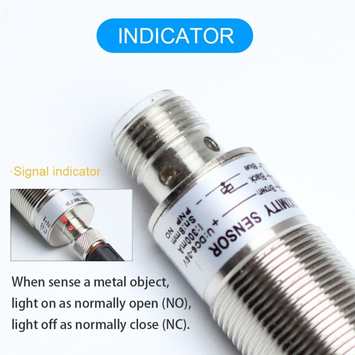 Cloweit Ip65 M18 Induktivitás Proximity Érzékelő Npn Pnp 5Mm 8Mm 4Pin ... Cloweit Ip65 M18 Induktivitás Proximity Érzékelő Npn Pnp 5Mm 8Mm 4Pin ...