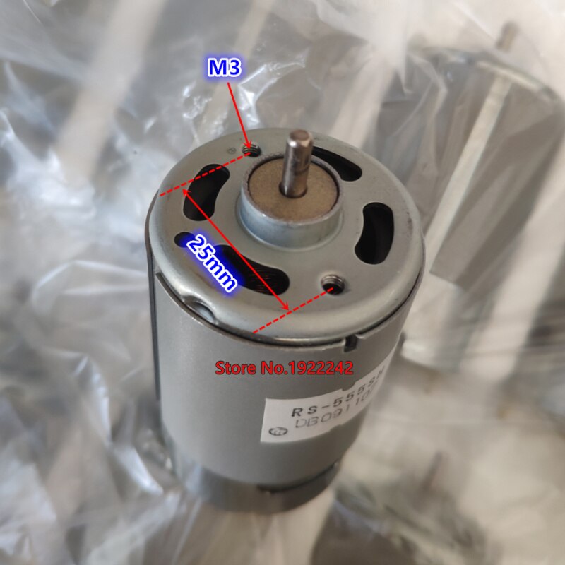 Új Mabuchi Rs-555Sh-3250 Nagy Nyomaték 12V ~ 24V Erős Mágnes Carbon Bruhs 555 Dc Motor Rs-555Sh ...
