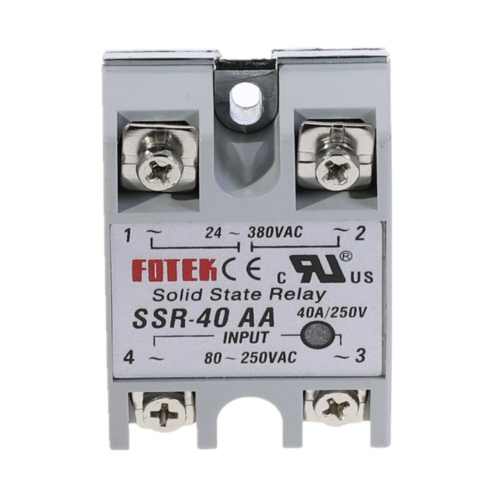 1Db Ssr-40Aa 40A Solid State Relay Modul 80-250V Ac Bemenet 24-380Vac ...