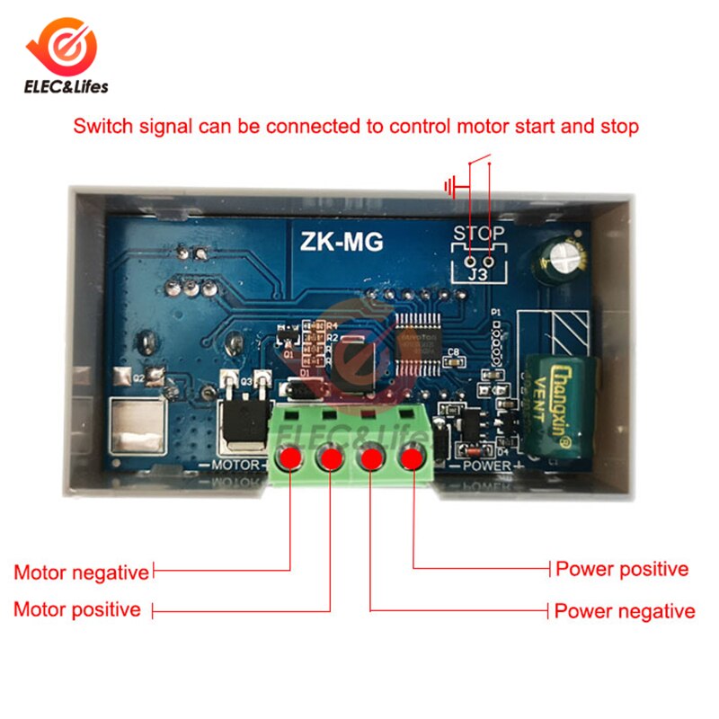 Dc 5V-30V 5A 150W Pwm Dc Motor Speed Controller Kormányzó, Led Kijelző ...
