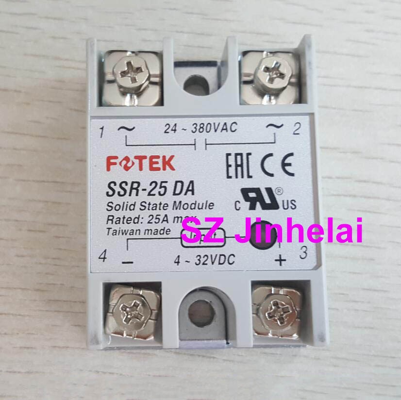 Fotek Ssr-25Da Hiteles Eredeti Szilárdtest Relé 24-380Vac 4-32Vdc 25A ...