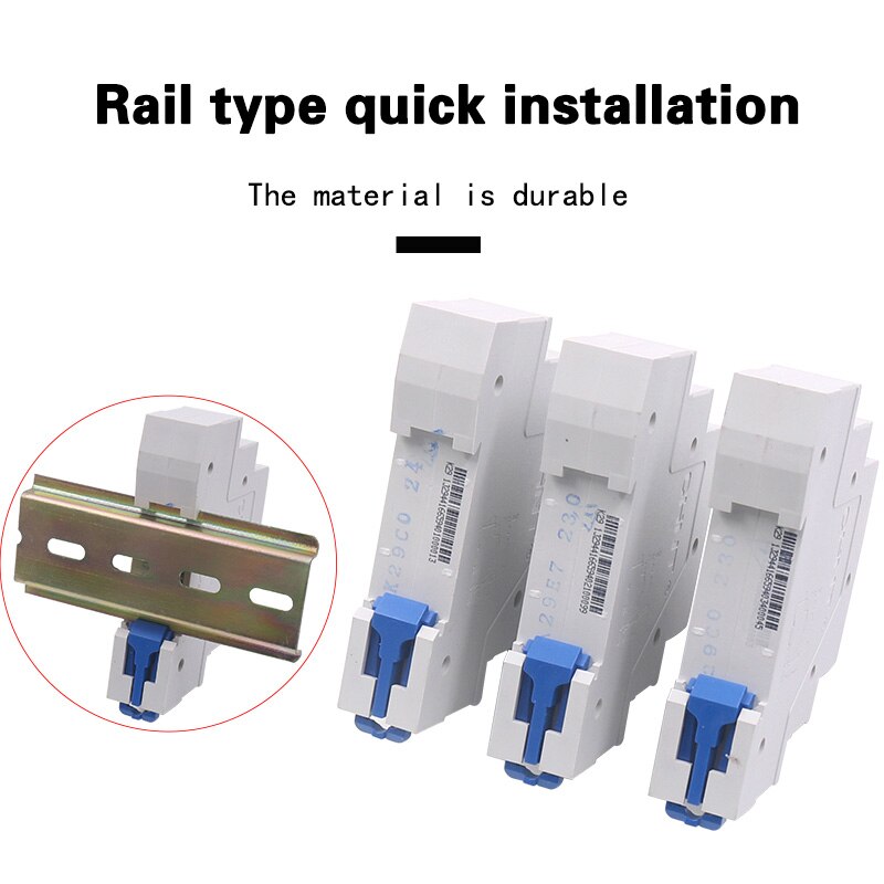 1PC NP9 Push Button Card DIN Rail Button Switch Reset With