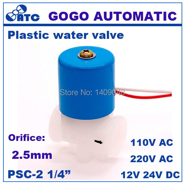 Psc-2 Kiváló Minőségű 2 Utas Műanyag Vízadagoló Mikro Szolenoid Szelep ...