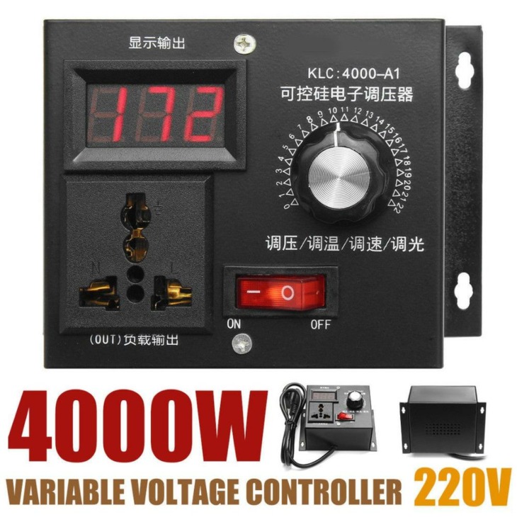 4000W High Power Electronics Silicon Voltage Regulator Gépek Elektromos ...