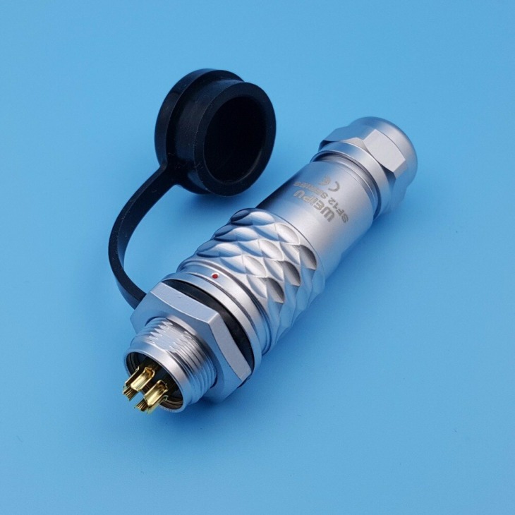 Sf12 Vízálló Fém 2/3/4/5/6/7/9 Pin Pust-Pull Ip67 12Mm Alváz Panel ...