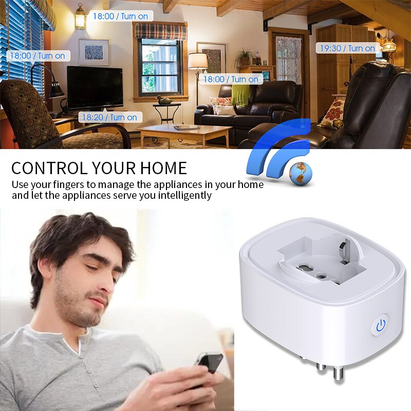 Wifi Smart Plug 16A Olaszország Chile Socket Power With Timer Usb ...