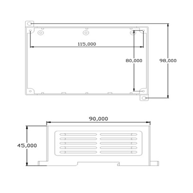 Plc Ipari Vezérlés Box Panel Plc Enclousure Case 125 * 90 * 72 Mm-Es ...