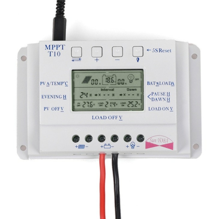 Mppt 10/20/30 / 40A 12V / 24V Solar Töltésvezérlők Controller Load Dual ...