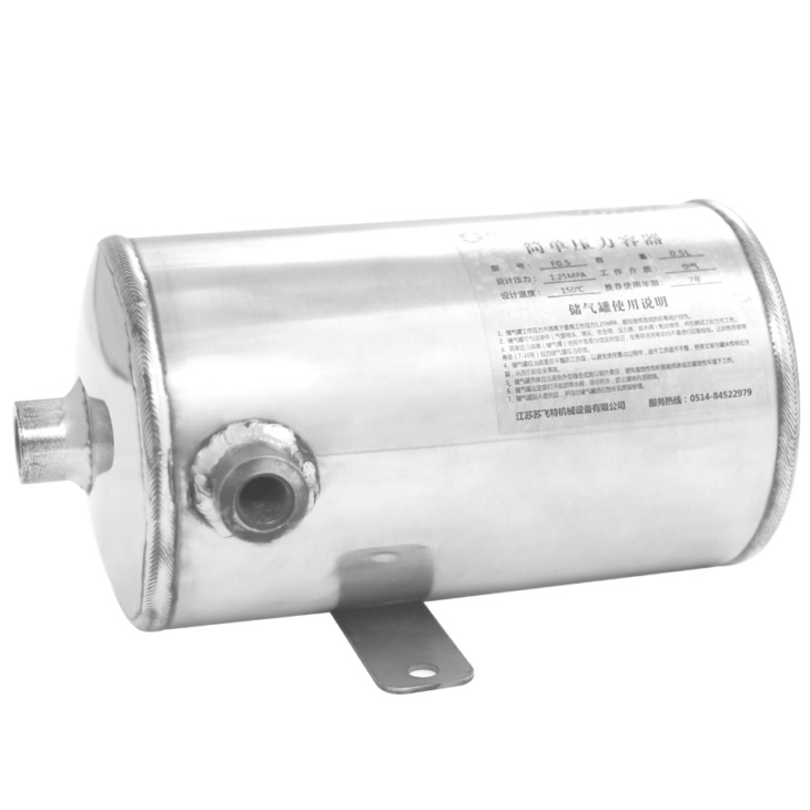 Rozsdamentes Acél Tükör Gasholder 304 Kis Gáztartó 0,5L Vákuum Puffer ...