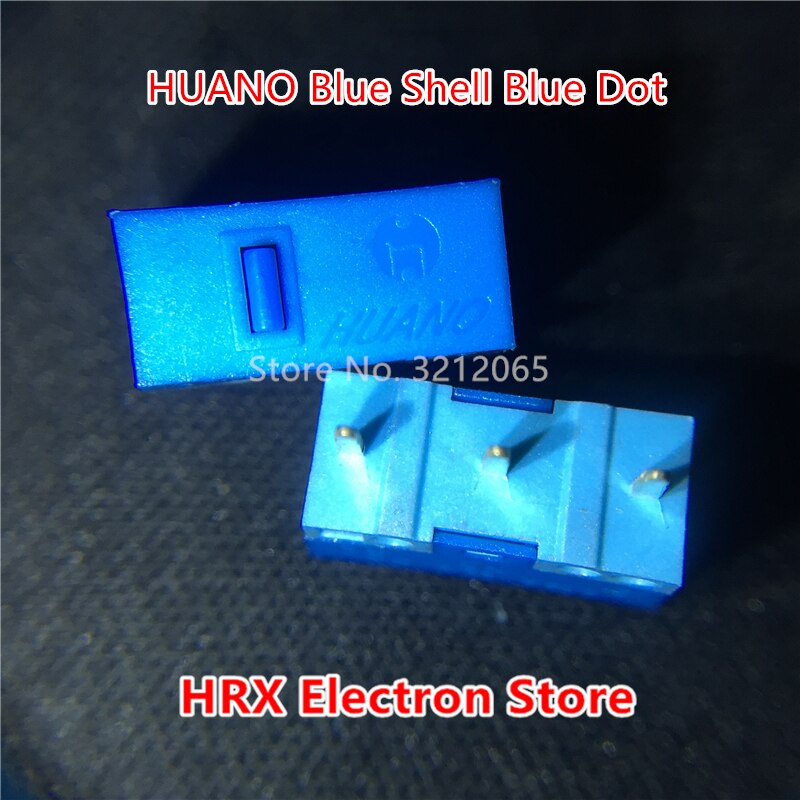 10Db / Lot Huano Kék Héj Kék Dot Egér Mikro Kapcsoló Gomb 50 Millió ...