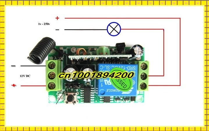 Igazító Távadó Modul Pcb 12V Dc Vevő Rf 3V 3.7V 4.5V 5V 6V 9V 12V Adó ...