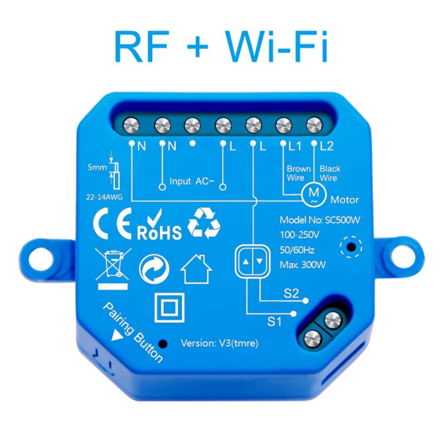 Loratap Tuya Rf Wifi Függöny Kapcsoló Modul Távirányító Blinds Roller