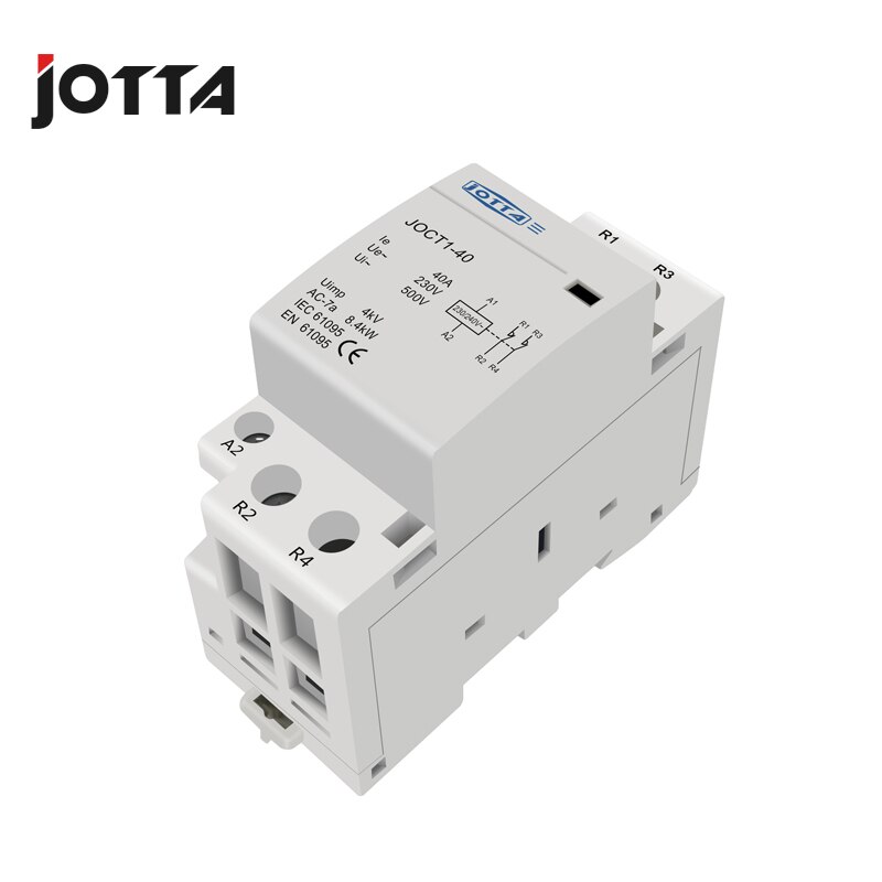 2P 32A 40A 63A 220V / 230V 50 / 60Hz Din Vasúti Háztartási Ac Kontaktor 2No / 2Nc / 1No 1Nc ...