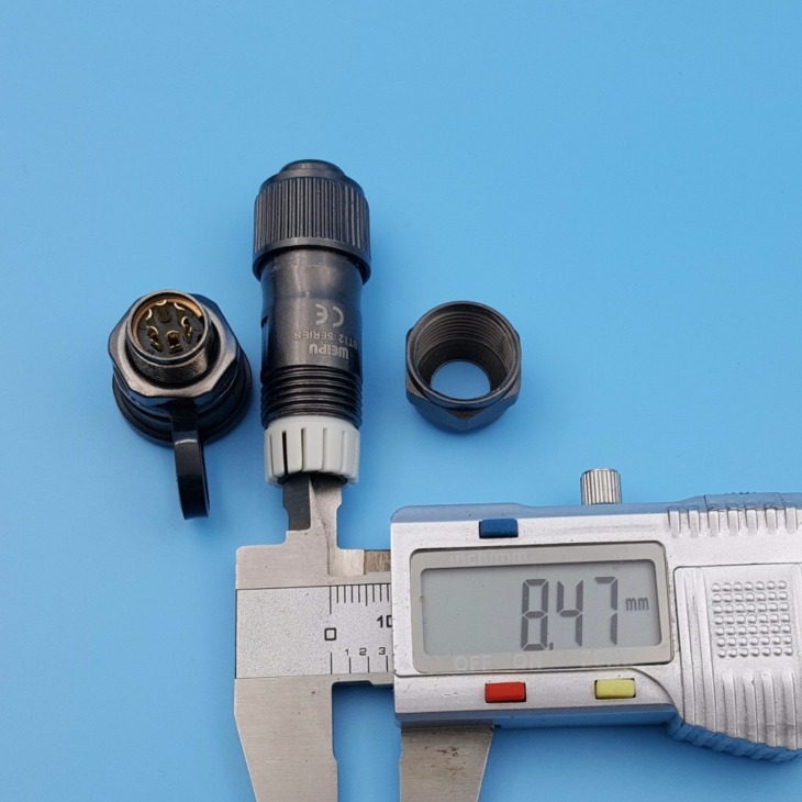 St12 Vízálló Ip67 Metal 2/3/4/5/6/7/9 Pin Panel Váz: Mount Kör Aviation ...