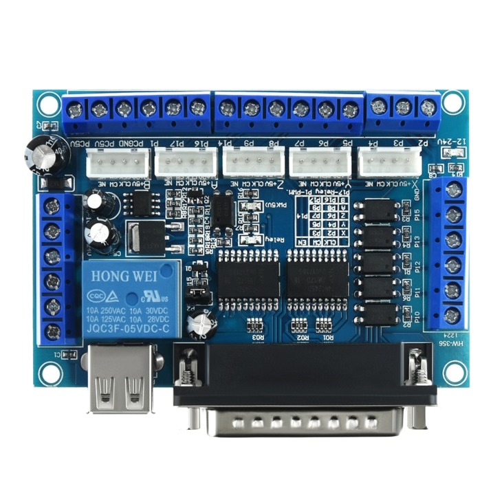 5 Tengelyes Cnc Kitörési Board Usb Kábel Stepper Motor Driver Parallel ...