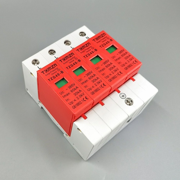 Ac Spd 3P N 30Ka ~ 60Ka B ~ 385Vac House Túlfeszültségvédő Protective ...