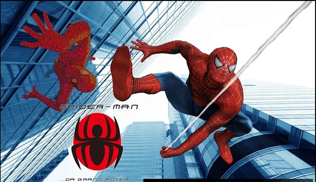 Egyedi Paneielemet De Parede Infantil, Pókember 3 D Falfestmény A ...