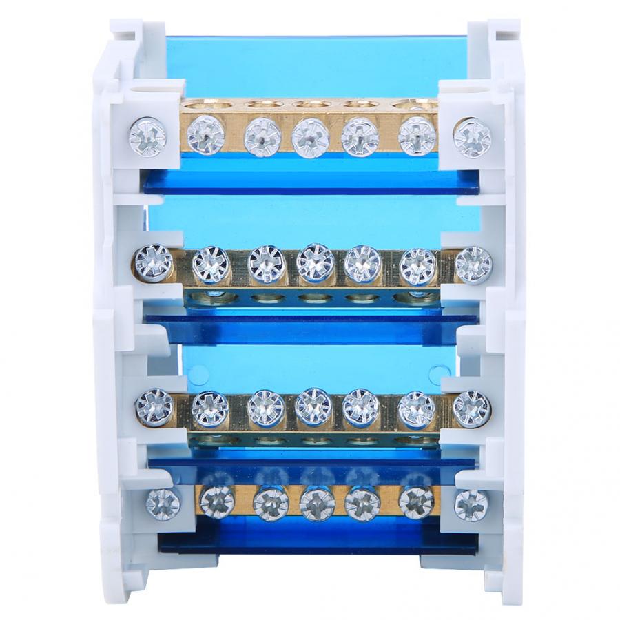 Elektromos Terminal Block Din Rail Distribution Box Diy Elektronikus Ház Junction Case 4 Bemenet ...