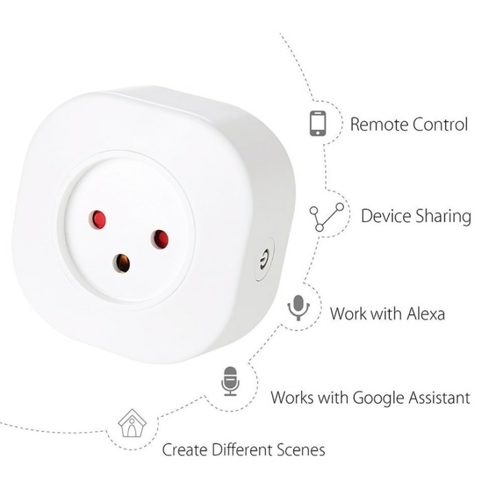 Izrael 16A Smart Socket Wifi Vezeték Nélküli Kapcsoló Smart Plug 220V ...