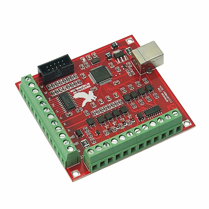 Usb Mach3 100Khz Breakout Board 4 Axis Interface Driver Motion Controller Cnc Router Számára ...