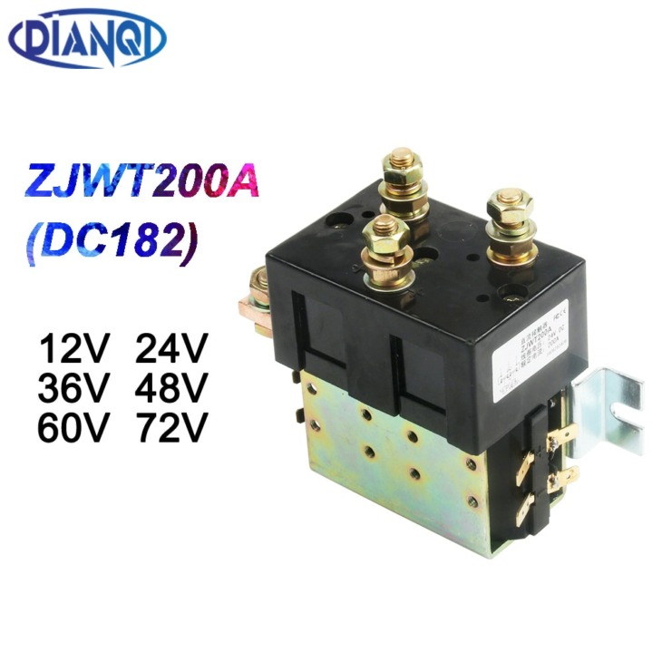 Dc182 2No 2Nc 12V 24V 36V 48V 60V 72V 200A Dc Contactor Zjwt200A ...