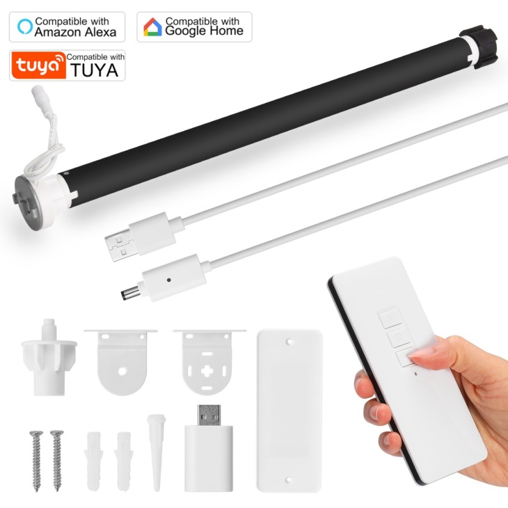 Tuya Wifi Intelligens M2805Egb Tubular Curtain Motor 38Mm Cső ...