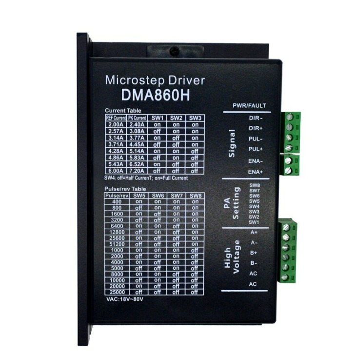 Dm860H Nema23 / 34 Léptetőmotor Vezető Microstep Motor Kefe Nélküli Dc ...