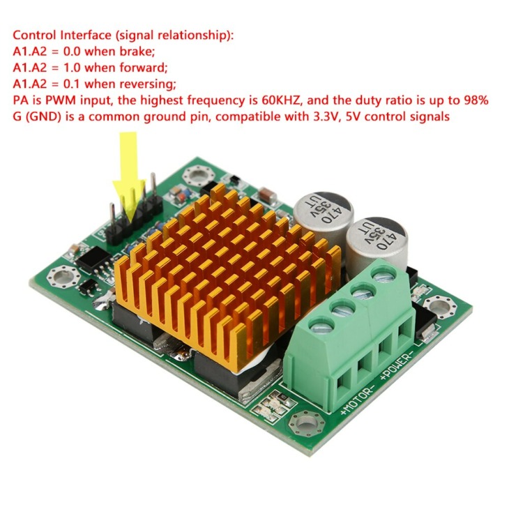 30A Dc Motor Meghajtó Modul High Power Pontos H-Bridge Motor Driver ...