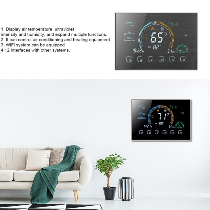 Bht-8000 Smart Thermostat Wifi Programozható Hőmérséklet-Szabályozó Led ...