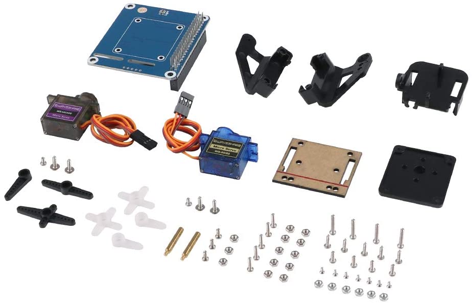 Raspberry Pi 4B Szervomotor-Vezérlő Pwm Kit, 2-Dof Pan-Tilt Hat Az Rpi ...